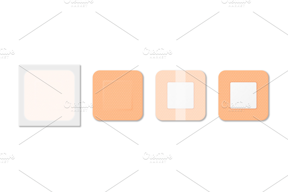 Plaster. Vector set., an Object Graphic by Gomolach