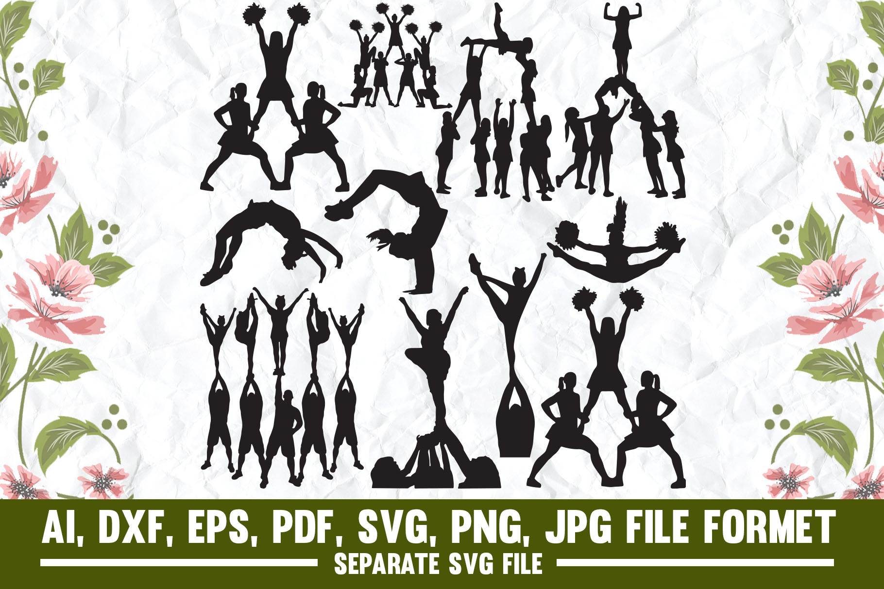 Cheer Stunt,cheerleading,cheer svg, an Object Graphic by ...