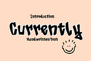 Currently| Handwritten font, a Handwritten Font by Sirinart