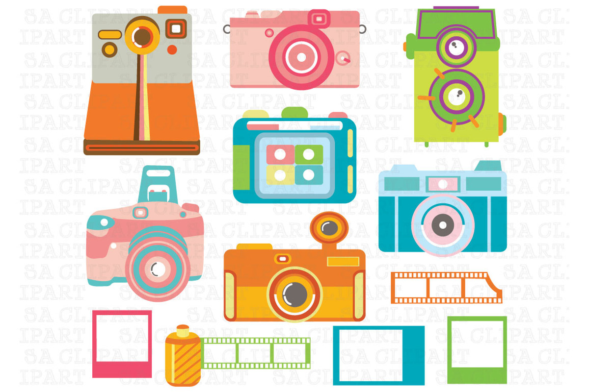 Camera Digital ClipArt, an Illustration by SA ClipArt