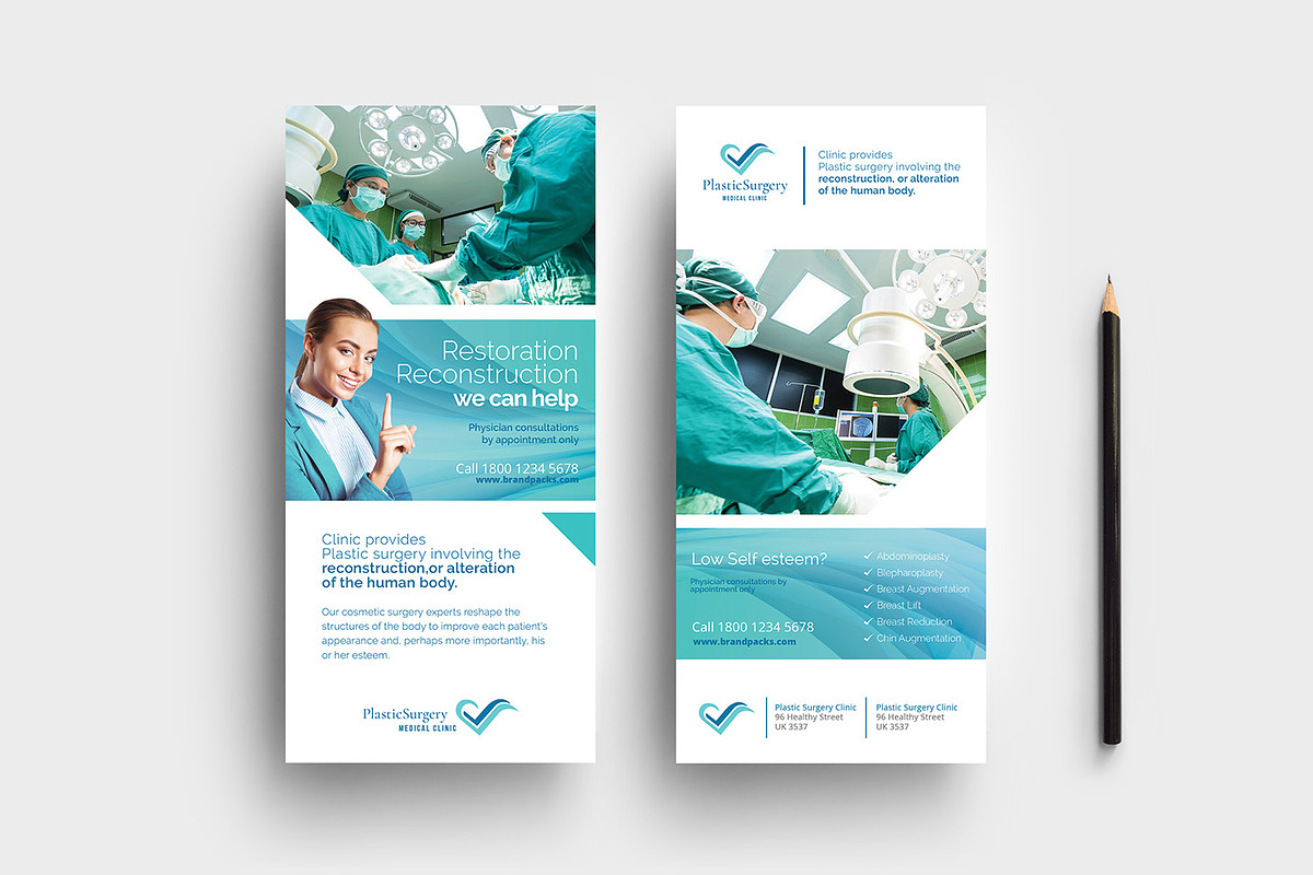 Plastic Surgery Templates Pack, a Flyer Template by BrandPacks