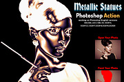 Metallic Statues Photoshop Action, an Action Add-On by Studio Retouch