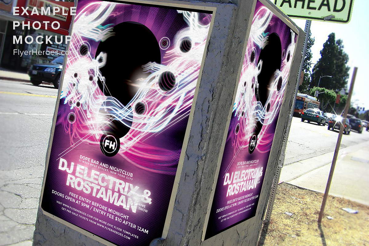 Electrix Flyer Template, a Flyer Template by FlyerHeroes