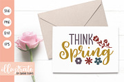Think Spring SVG Cut File | Illustrations ~ Creative Market