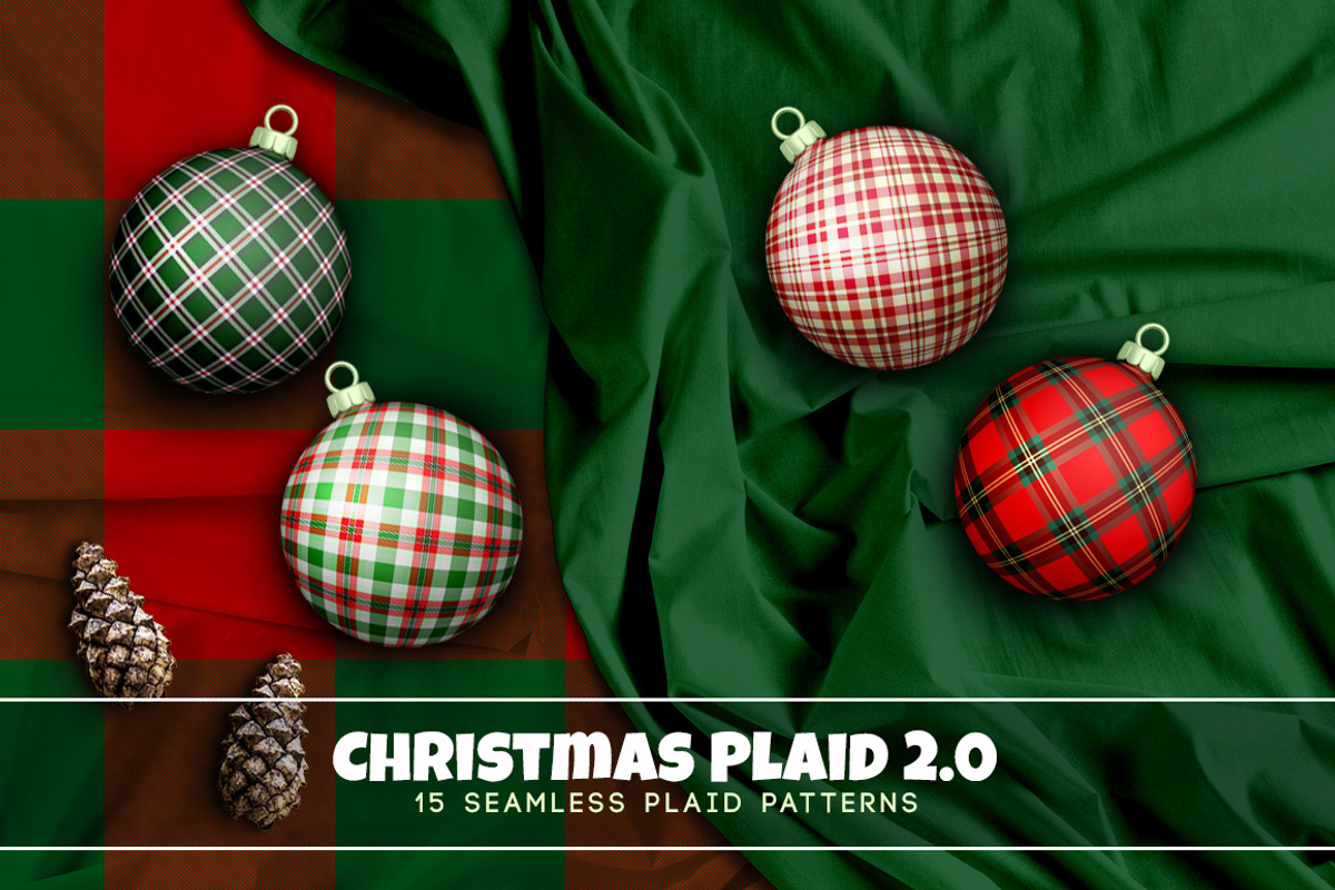 Christmas Plaid 2.0, a Pattern Graphic by Digital Art Creations