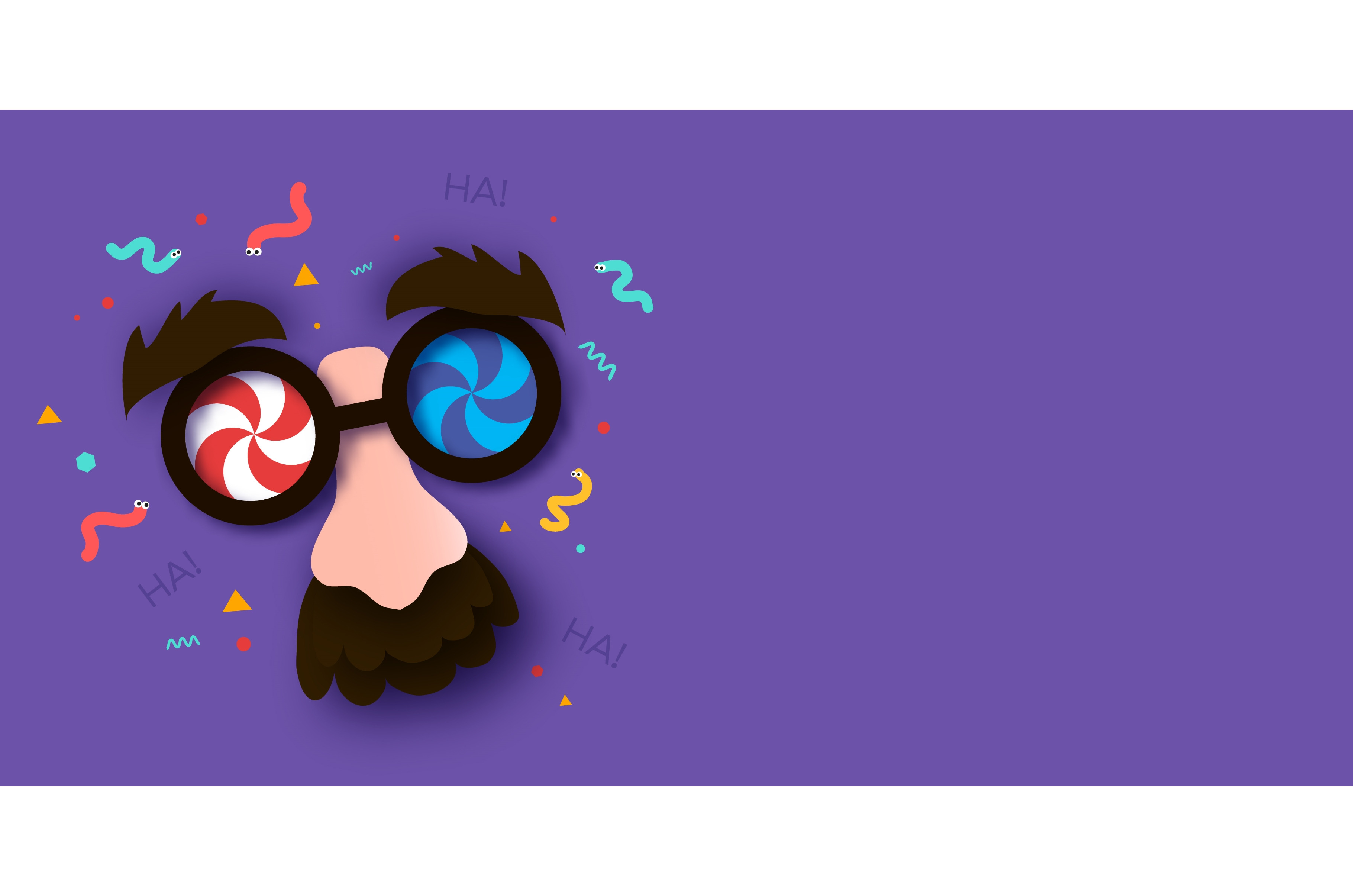 April Fools Day with Funny Glasses | Illustrations ~ Creative Market