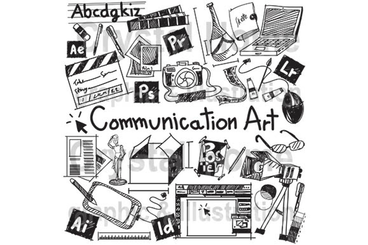 Communication art education doodle, an Education Illustration by Crytal ...