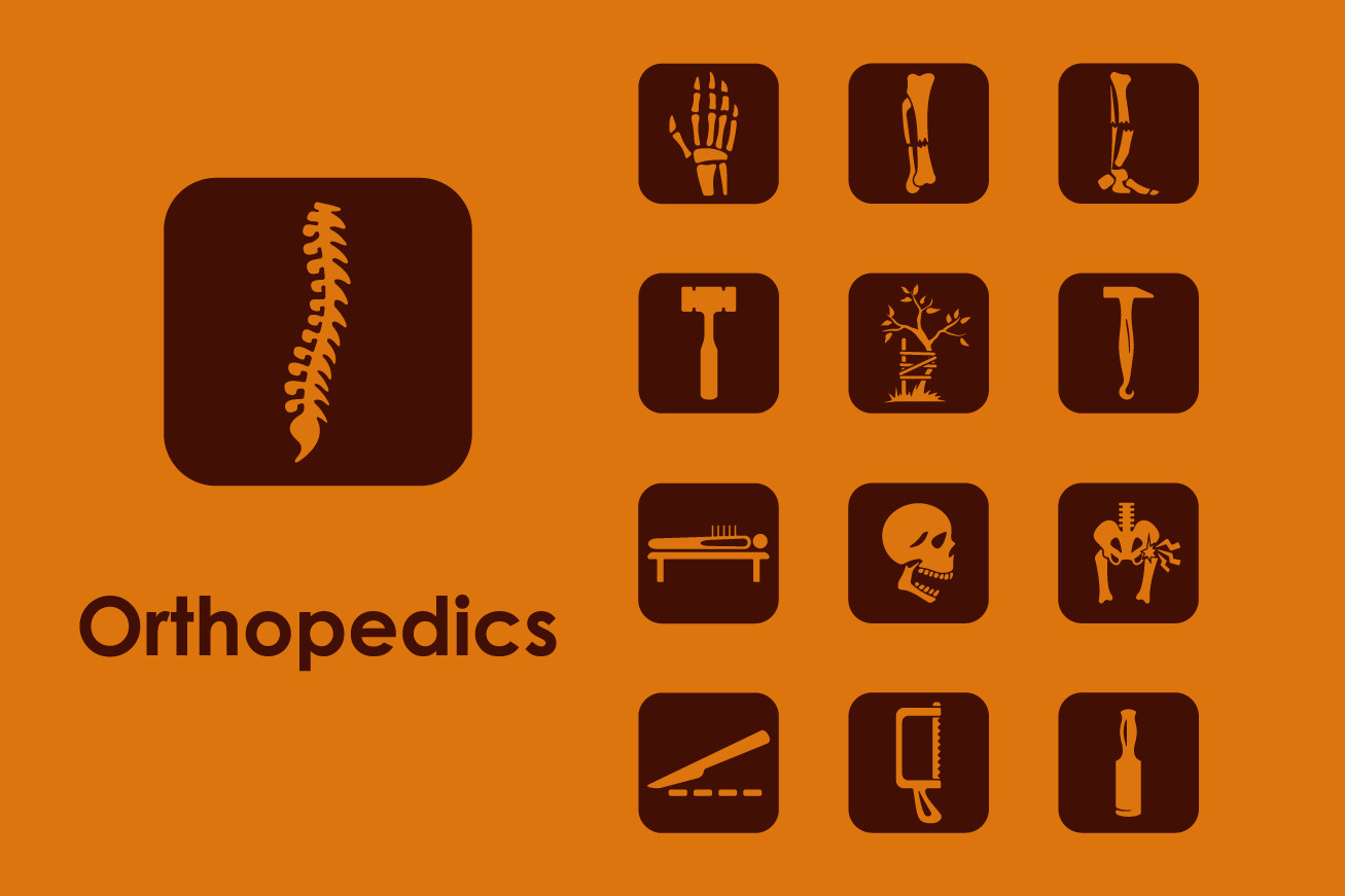 Set of orthopedics simple icons, an Icon by Palau