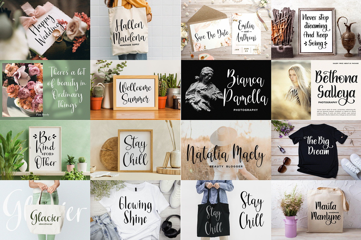 Modern Calligraphy Font Bundle, a Script Font by Essentials Studio | Creative Market