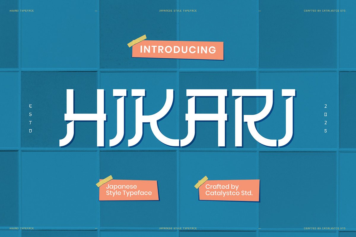 Hikari Japanese Style Typeface Font, a Sans Serif Font by catalystco.studio