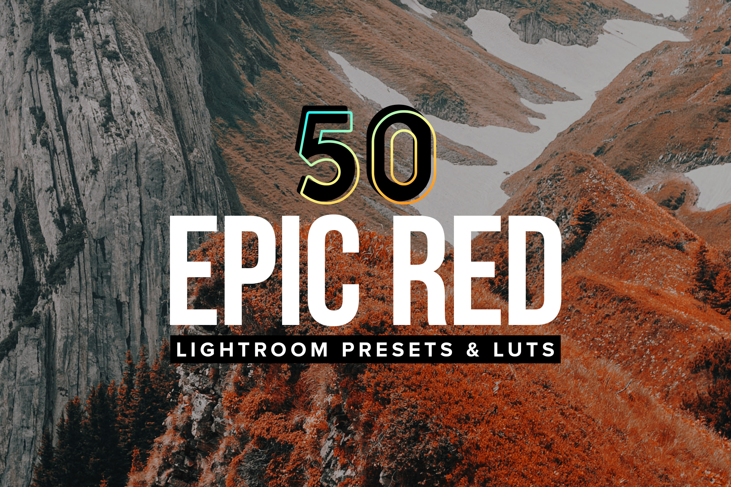 50 Epic Red Lightroom Presets + LUTs, an Action Add-On by SparkleStock