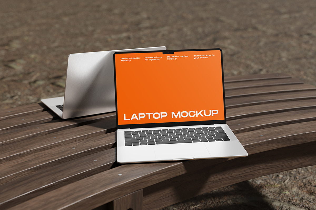 Realistic Laptop Mockup