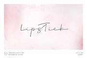 Lipstick Type, a Script Font by vuuuds