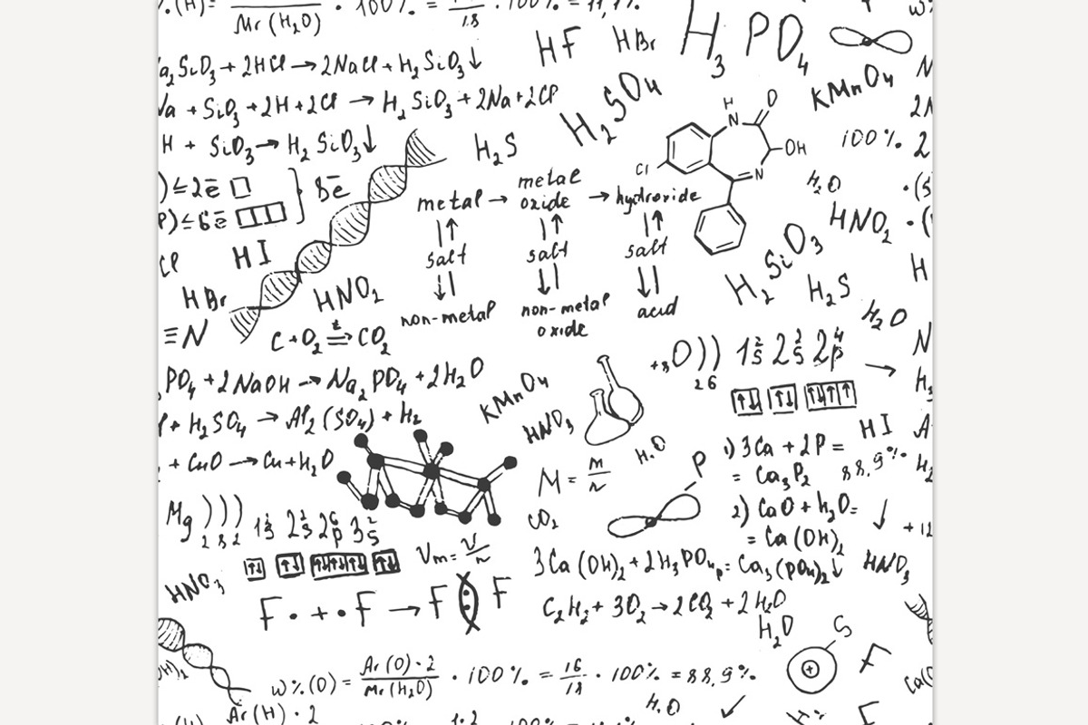 Seamless Formula Pattern, a Pattern Graphic by Anna's Shop