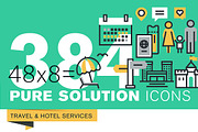 Flat Line Icons of Travel, an Outline Icon by PureSolution