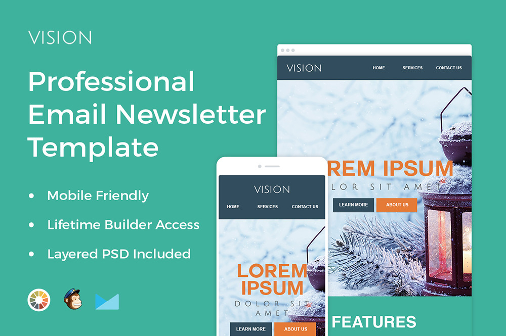 Vision - Professional Email Template, an Email Template by ZippyPixels