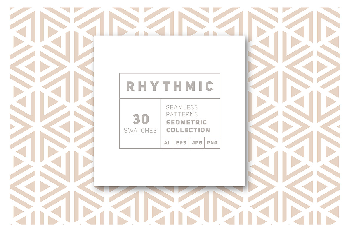 Rhythmic Seamless Patterns, a Pattern Graphic by Curly_Pat