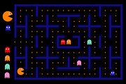 Pacman game user interface, a Technology Illustration by Microvector