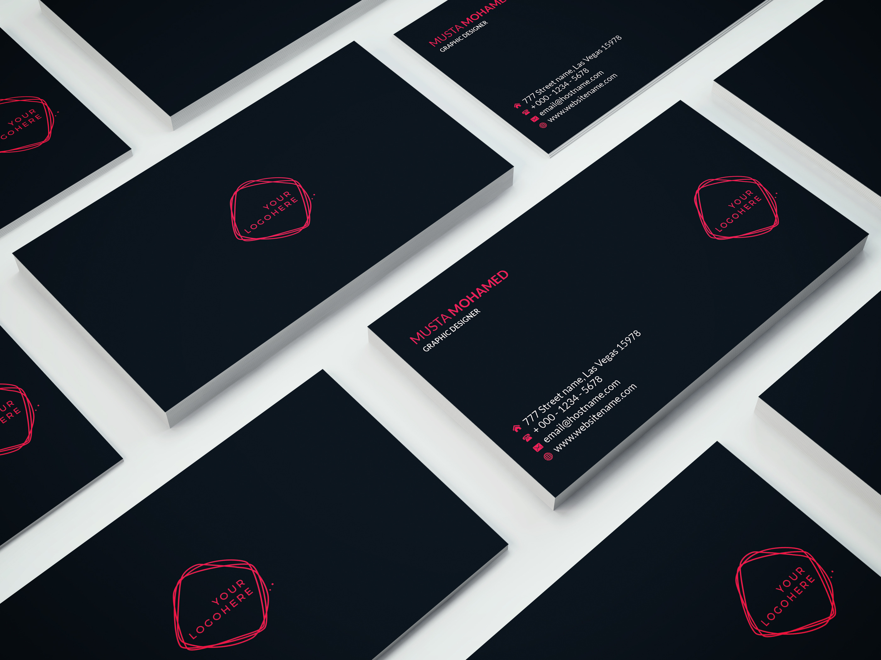 Awesome Business Card 02, a Business Card Template by MustaART