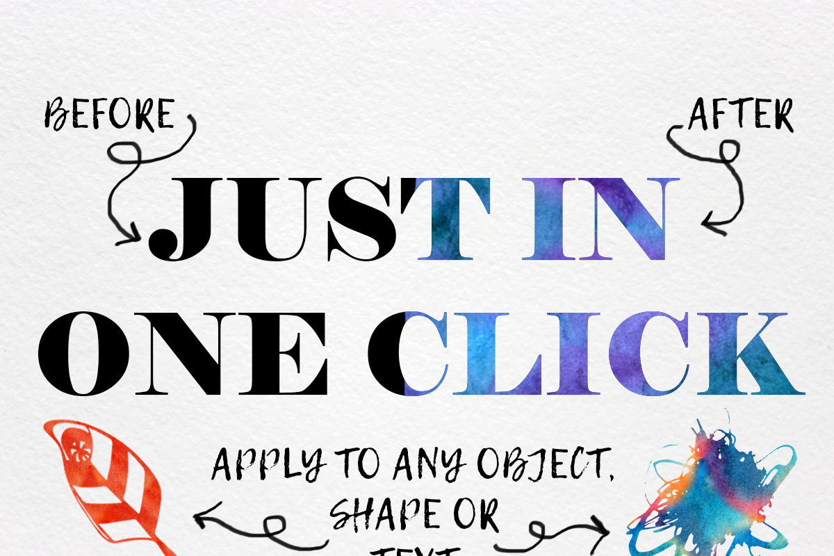 Big Watercolor Touch Kit, a Layer Style Add-On by OlgaRom