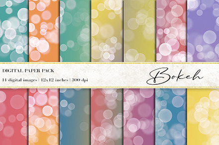 Bokeh Digital Papers | Textures ~ Creative Market