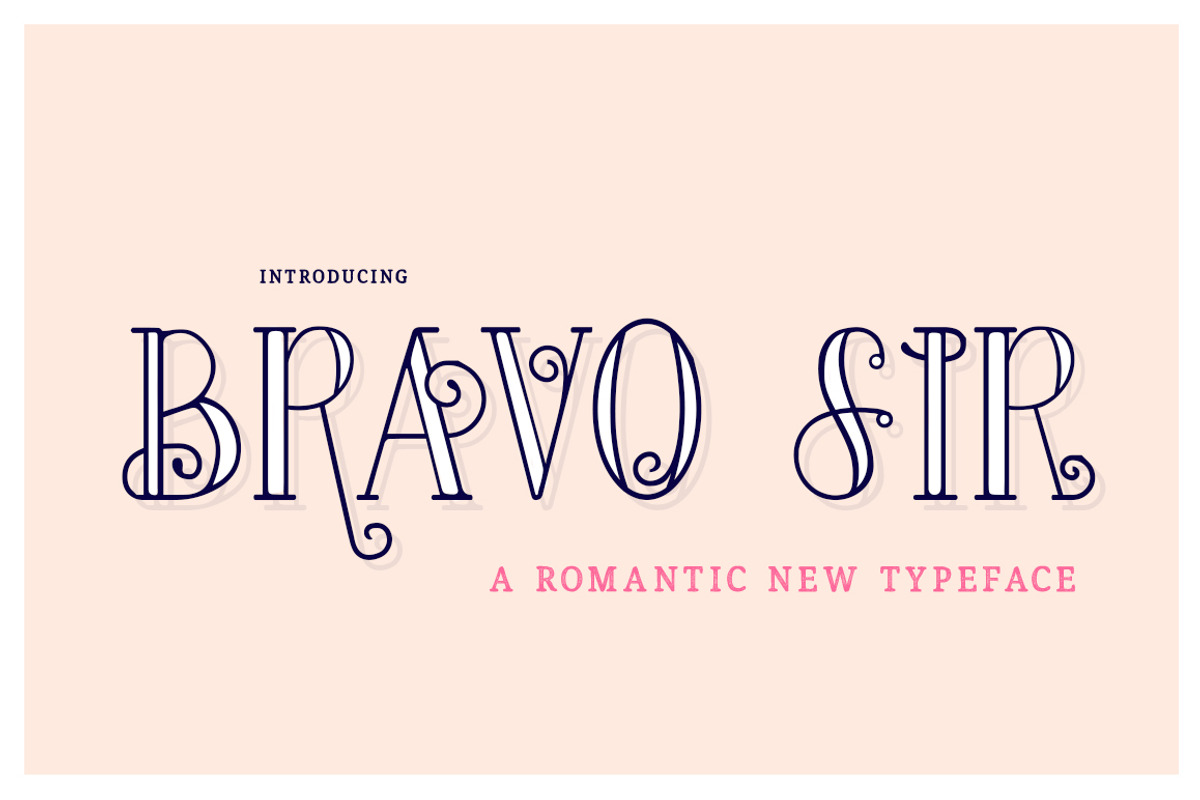 Bravo Sir Font Family, a Serif Font by Salt & Pepper Designs