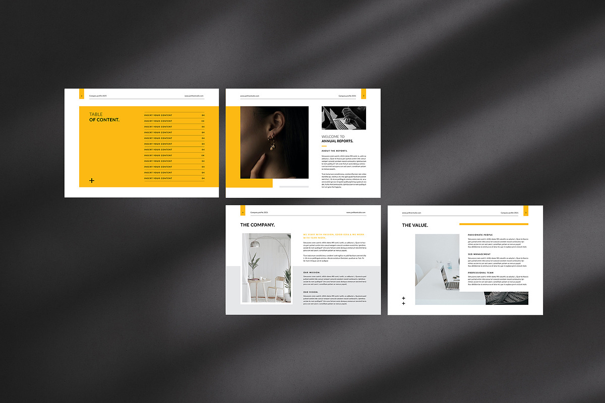 Annual Report Landscape | Brochure | Creative Market