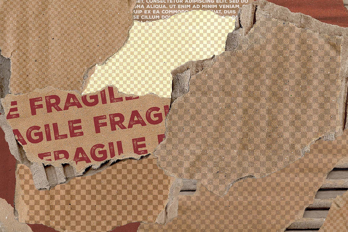Torn Cardboard Photo Effect Template, a Layer Style Add-On by ...