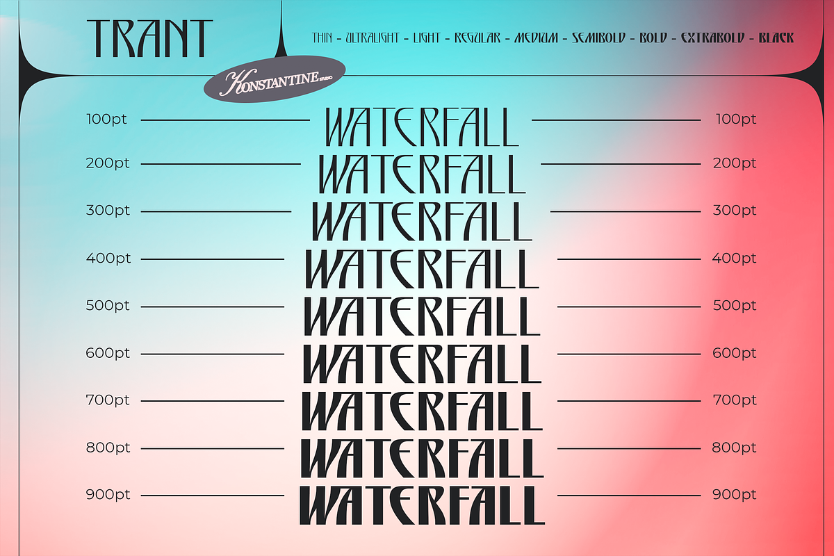 TRANT - Contemporary Sans Serif Font, a Font by Konstantine Studio