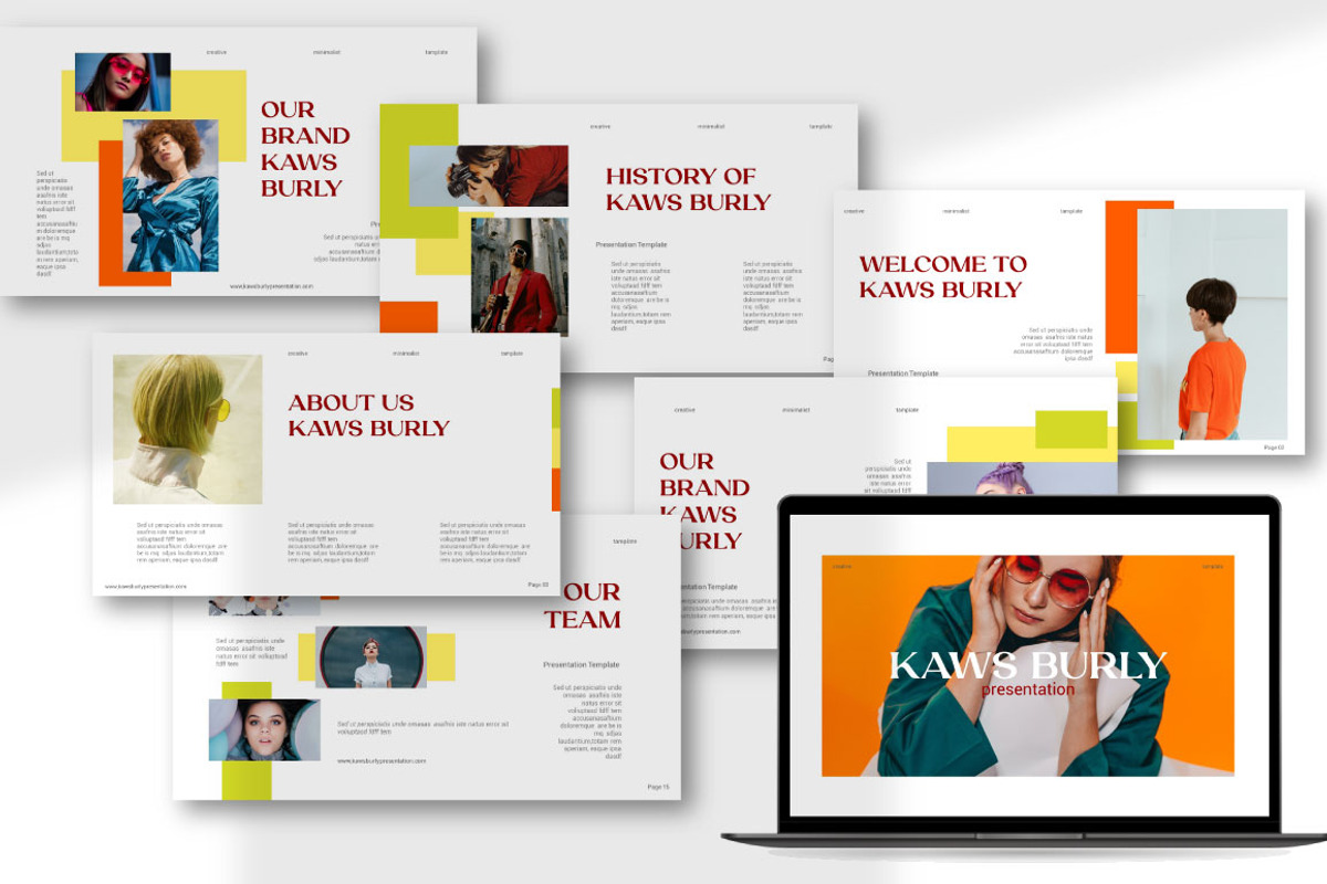 Kaws Burli Powerpoint Template, a Presentation Template by nyilstudio