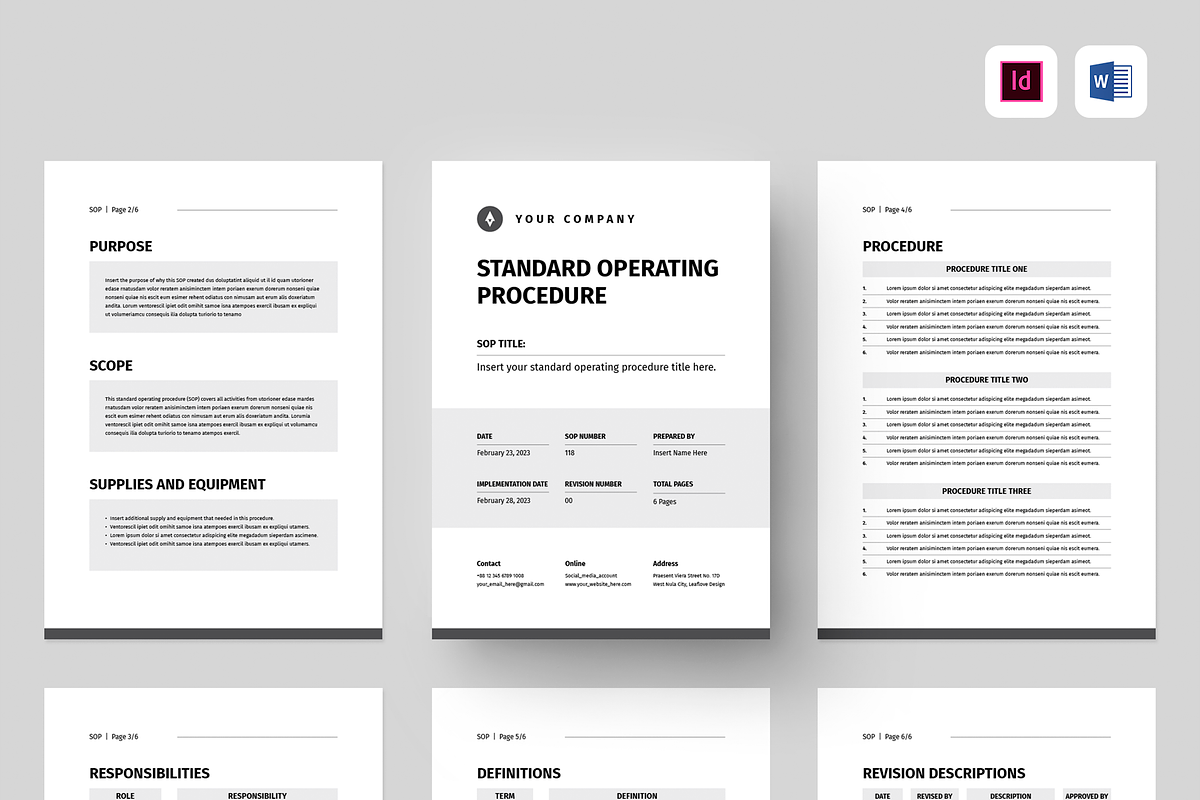 Standard Operating Procedure, a Flyer Template by Leaflove