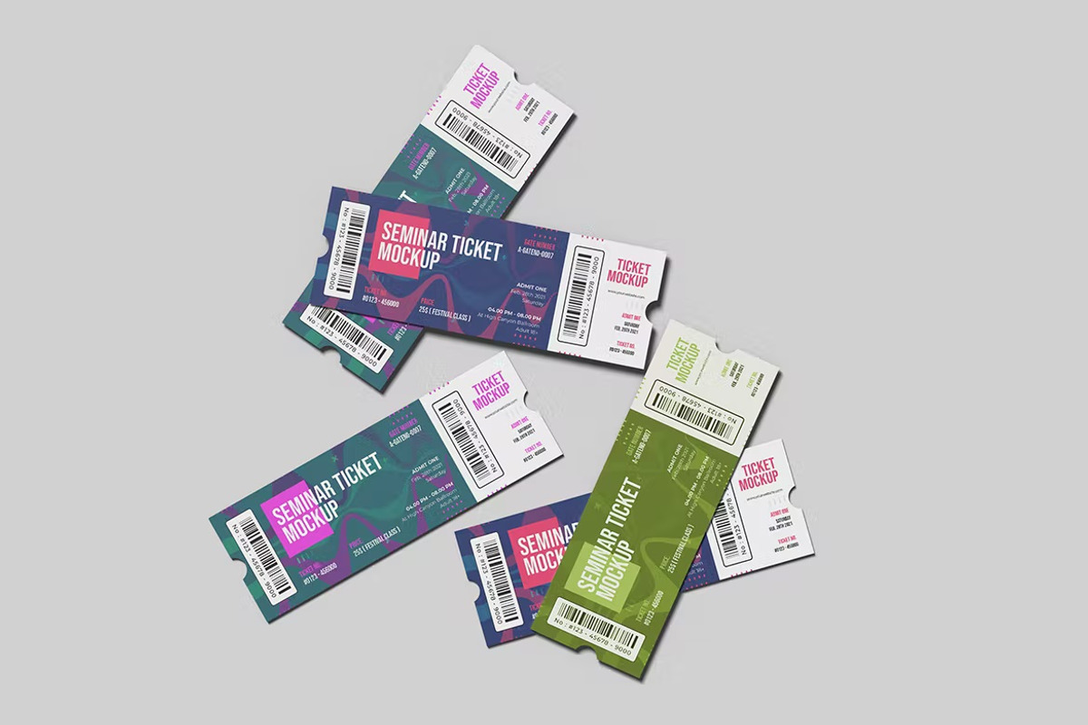 Random Seminar Ticket Mockup
