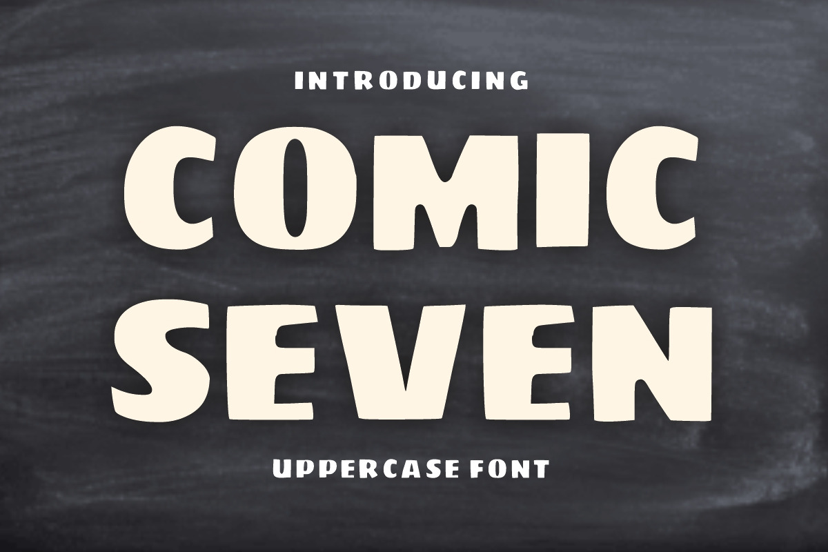 Comic Seven, a Blackletter Font by Infinity art Studio