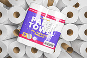 Paper Towel Rolls Package Mockup, a Packaging Mockup by eightonesix