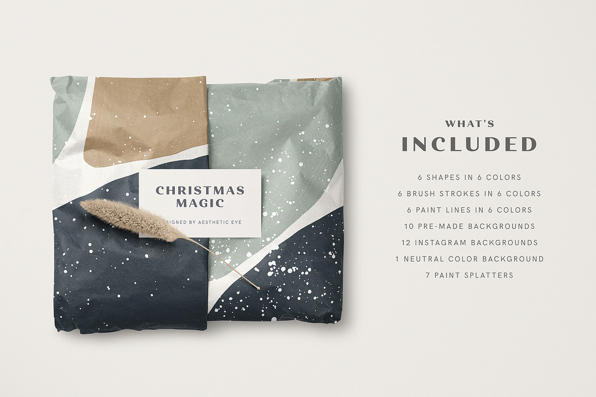 Scandi Christmas Shapes Backgrounds