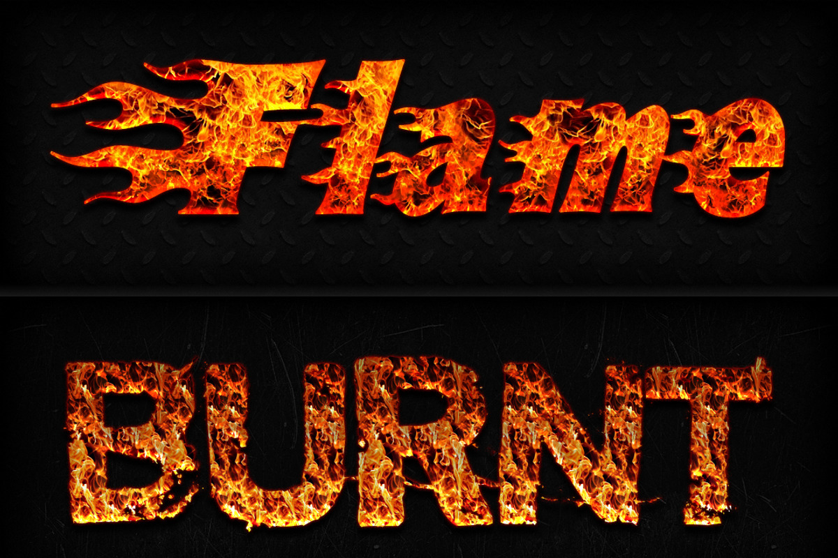 Fire Text Effects for Photoshop, a Layer Style Add-On by Creativenauts