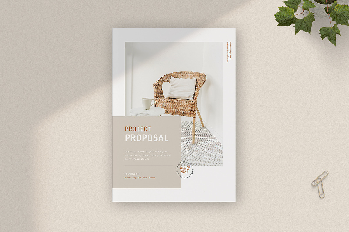 Project Proposal Indesign, a Brochure Template by Imagination Area