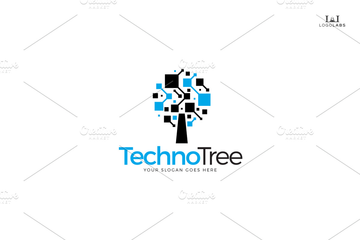Techno Tree Logo, a Branding & Logo Template by LogoLabs