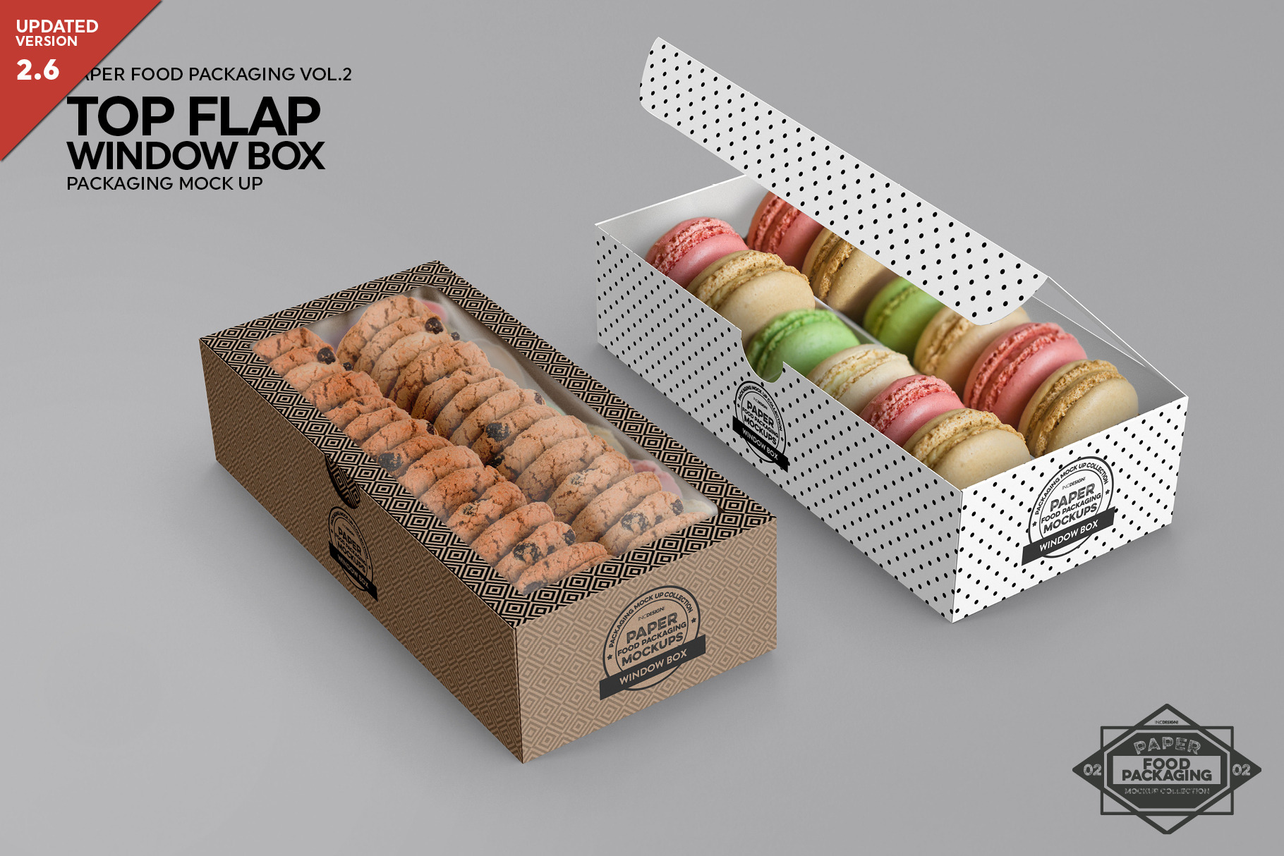 Top Flap Window Box Packaging Mockup, a Cups & Container Mockup by ...