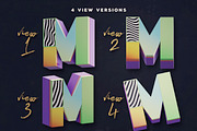 Geometric Art – 3D Lettering, a Graphic by MIIM | Creative Market