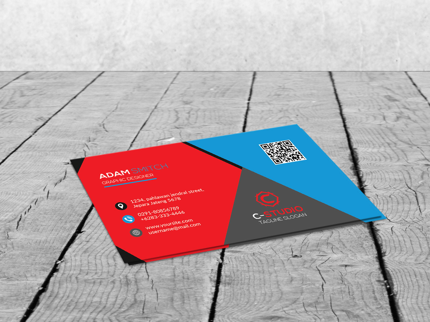 Corporate Unix Business Card, a Business Card Template by ABAZ SHOP ...