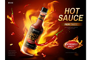 chili sauce ad, an Illustration by TotallypicRF