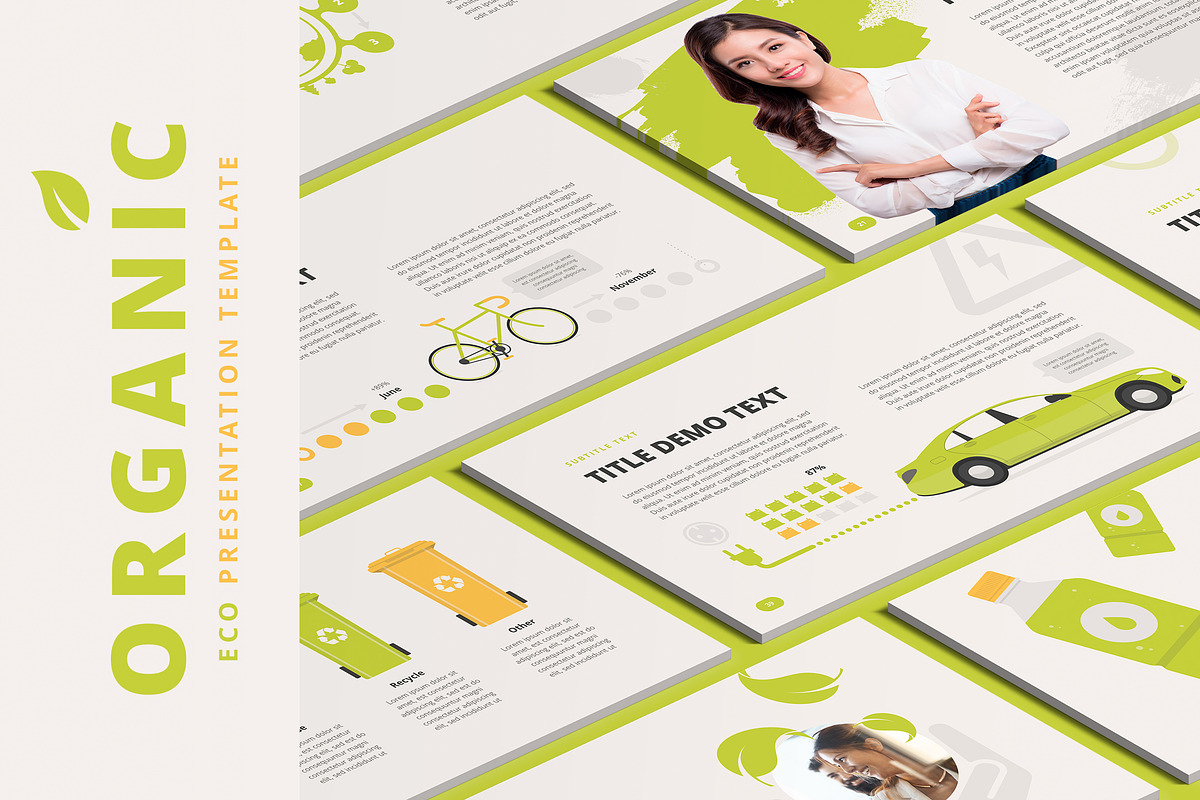 Organic Google Slides Template, a Presentation Template by HiSlide.io