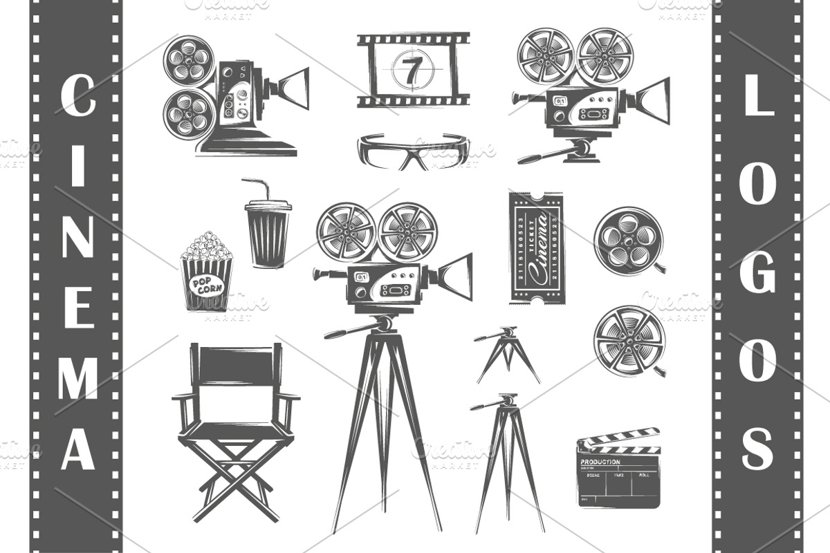 9 Cinema Logos Templates Vol.1, a Branding & Logo Template by Art Design