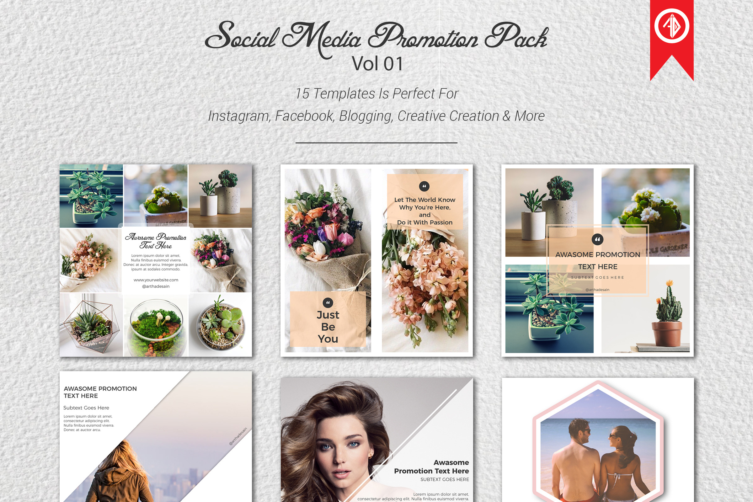 Social Media Promotion Pack, a Social Media Template by Artha Desain