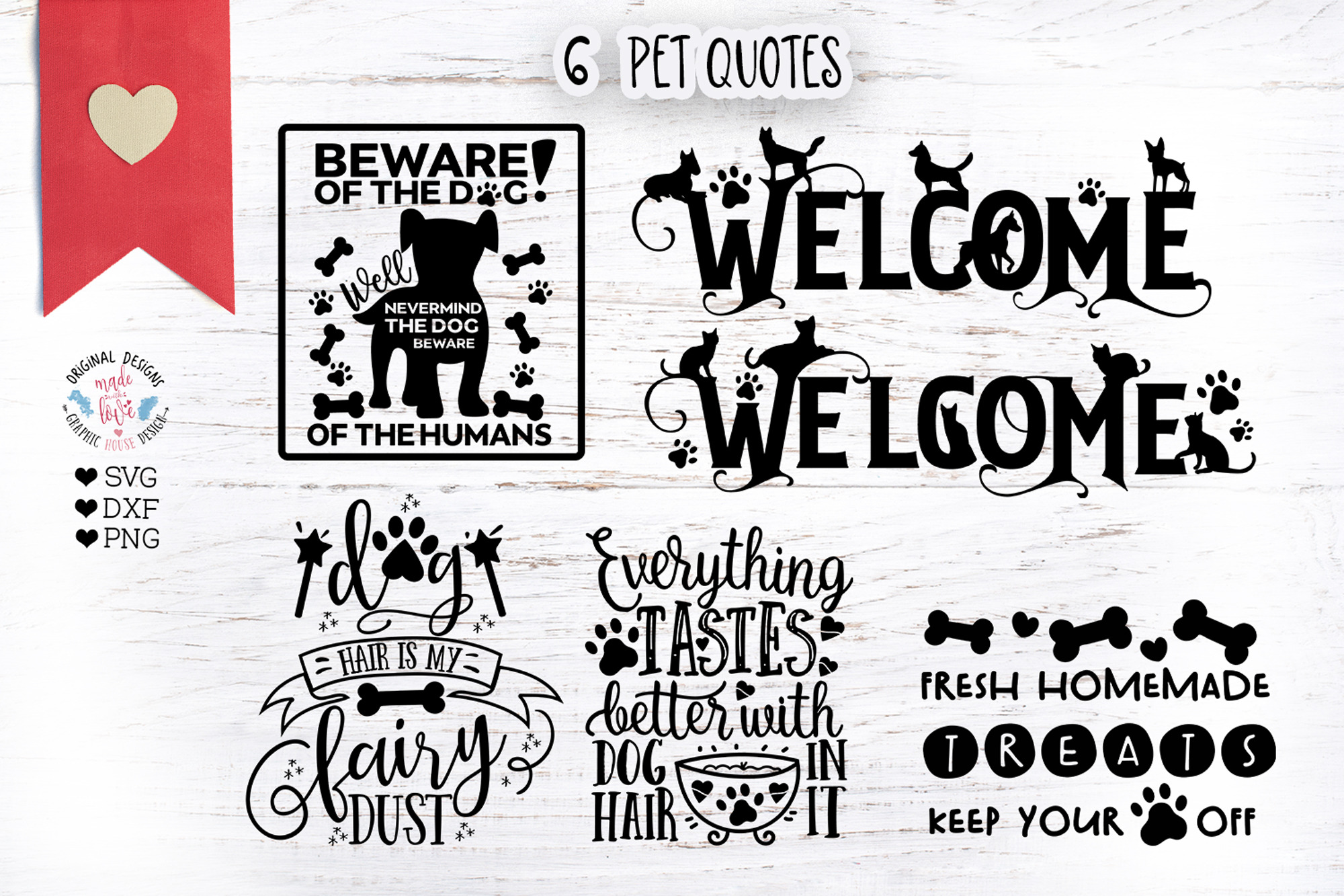 Mini Pet Bundle - 6 Designs, an Animal Illustration by Graphic House ...