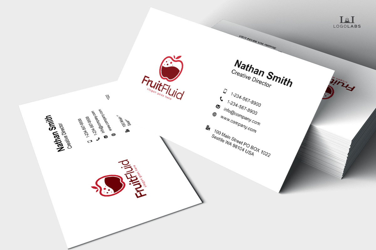 Fruit Fluid Logo, a Branding & Logo Template by LogoLabs