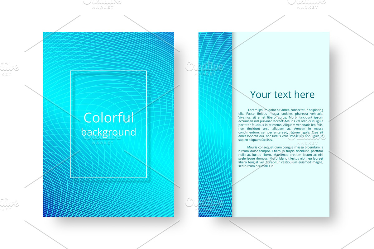 Bright cover with neon stripes, an Illustration by SvetlanaWSE ...