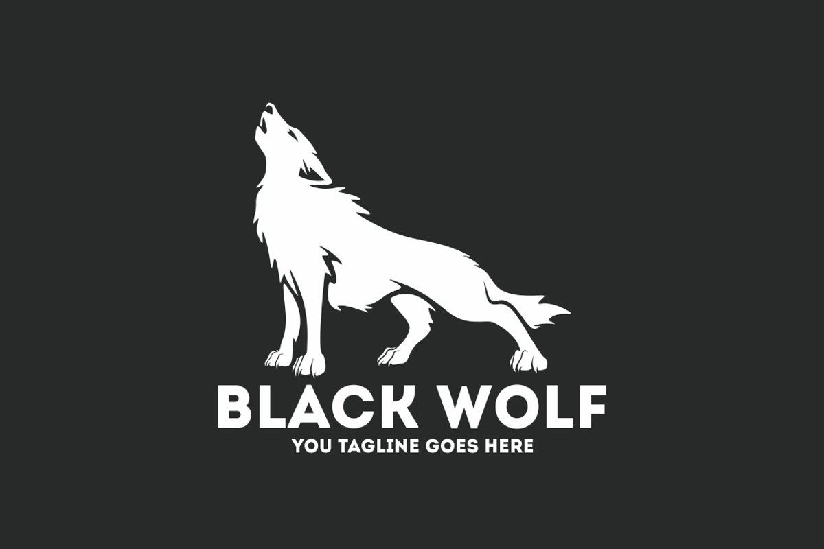 Black Wolf Logo, a Branding & Logo Template by Brandlogo