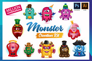 Monsters Creative Kit, an Illustration by It's Time to Designs